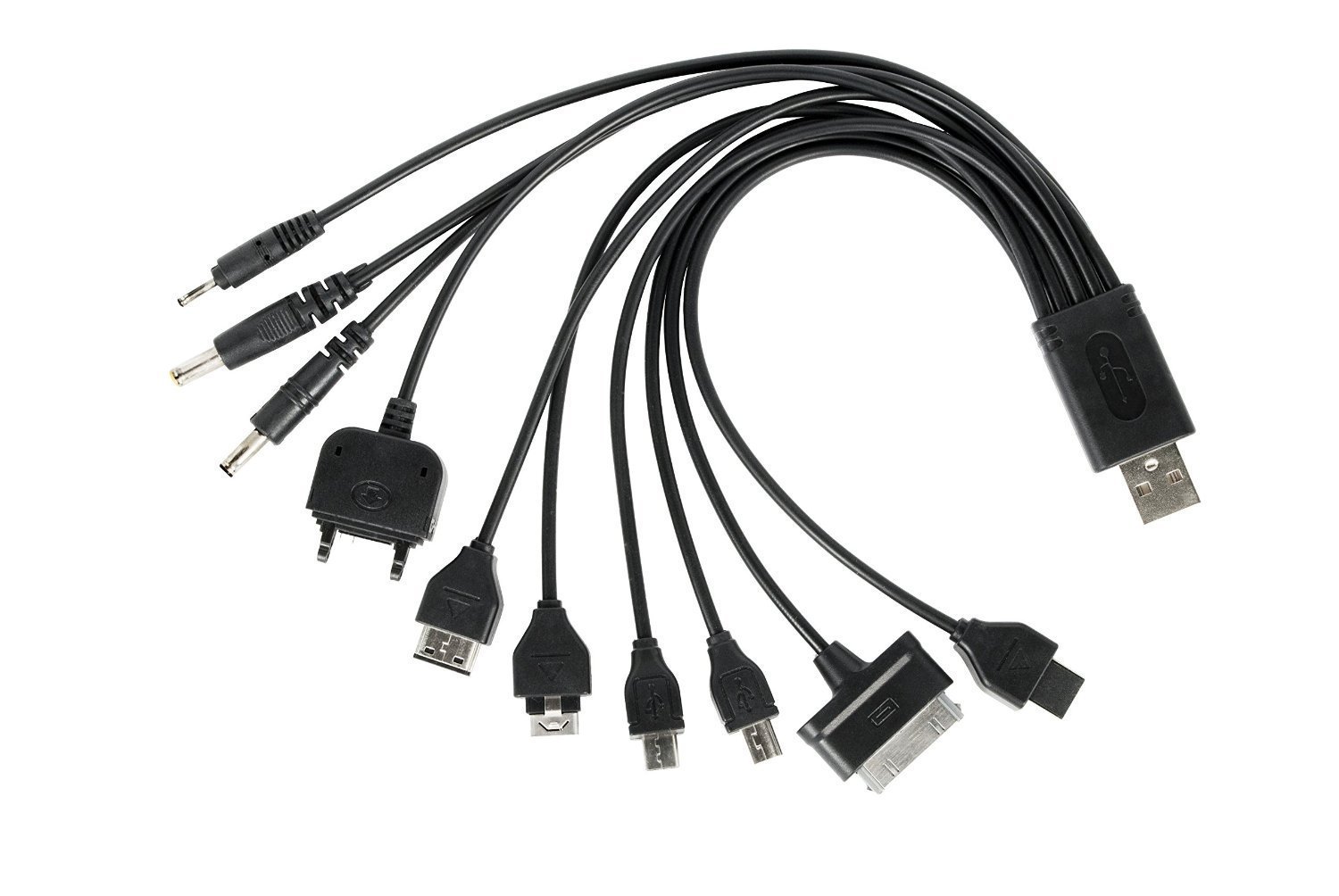 Technotech USB 10 In 1 Charging Cable (Black)